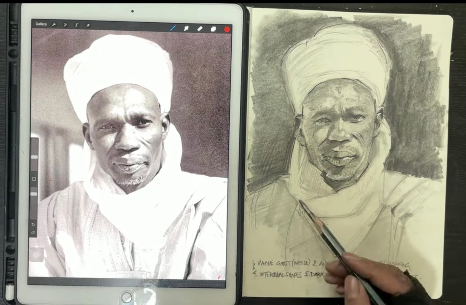 Sketch week with Adebanji Alade | Chalk Art Group